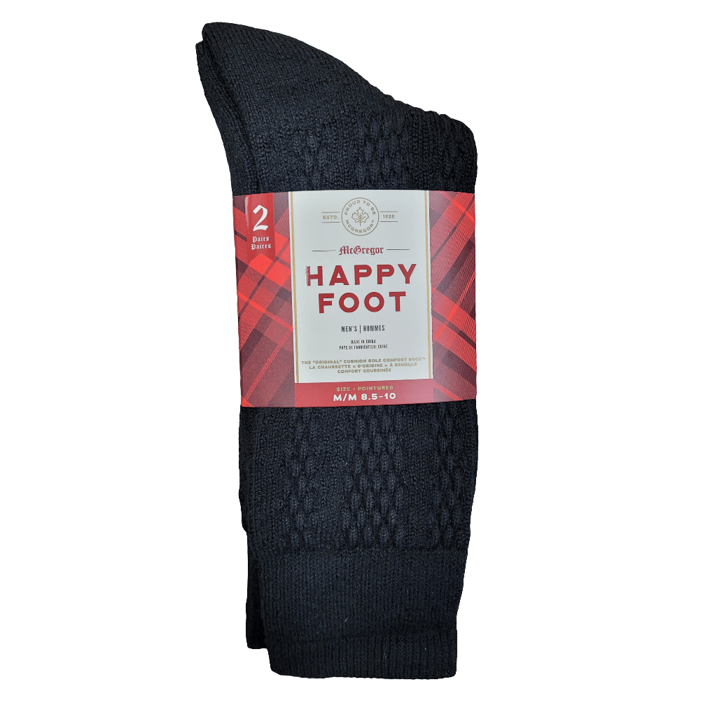 McGregor Men's Happy Foot Sock 2pk